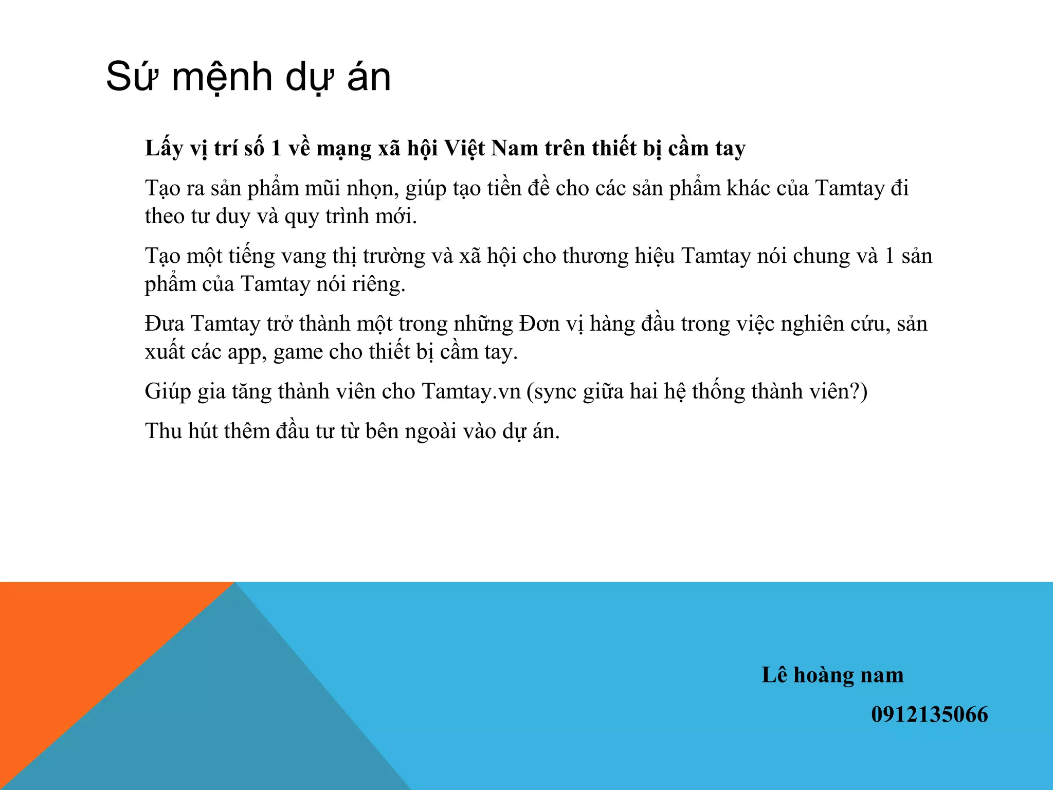 Tamtay Mobile Application - Hoang Nam UXD | PPT