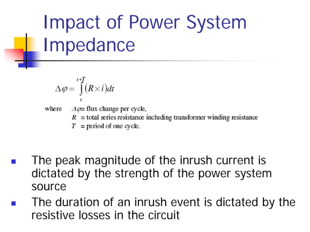 Fundamentals of transformer inrush | PDF
