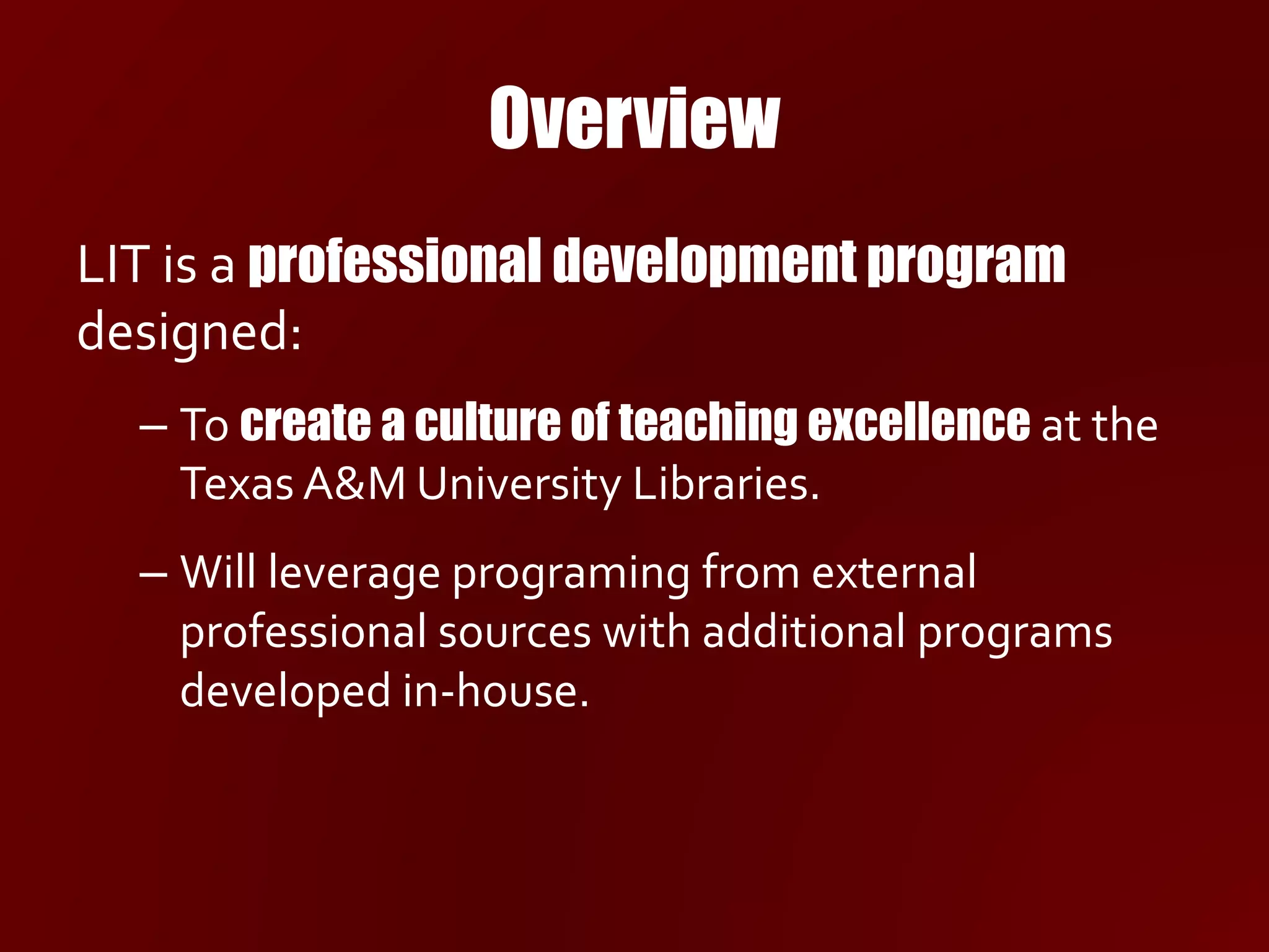 Library Instruction Training Program | PPT