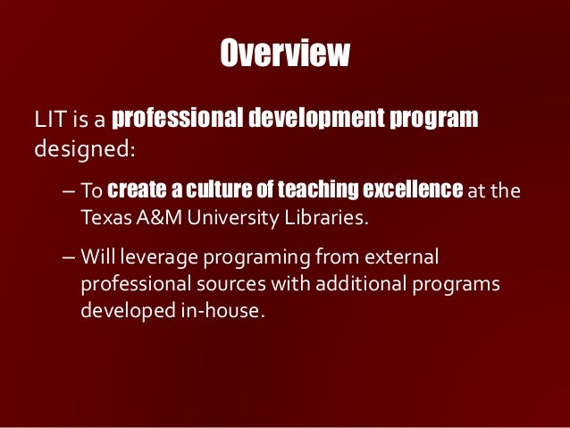 Library Instruction Training Program