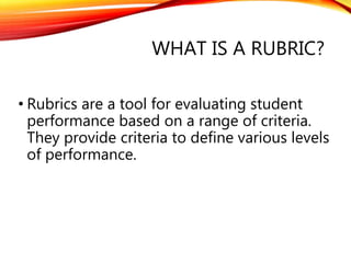 Tamu rubric tips | PPT