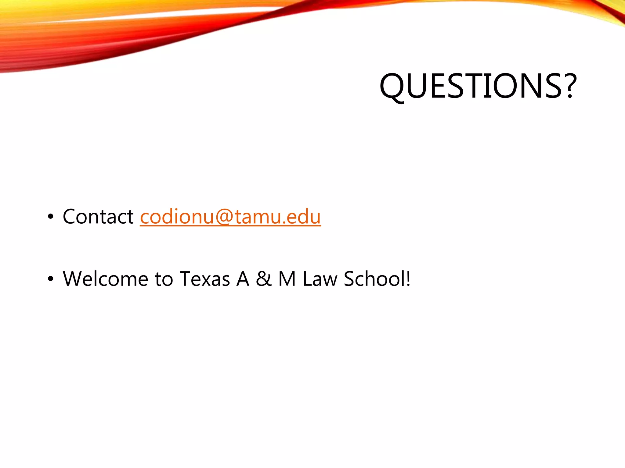 Tamu student overview | PPTX