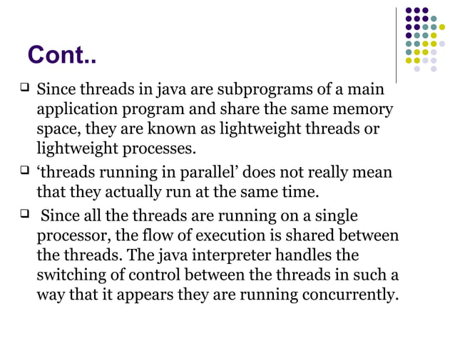 Java And Multithreading | PPT