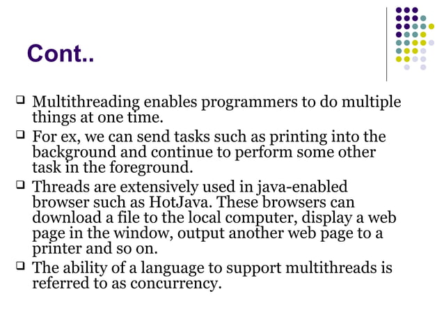 Java And Multithreading | PPT