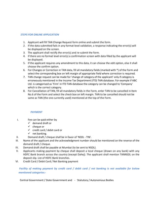 TAN Cancellation/Surrendering Procedure -Khanna & Associates LLP | PDF