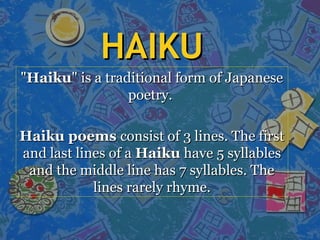 Tanaga Diona Dalit Tanka Haiku | PPT