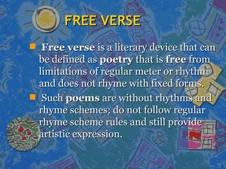 READING AND WRITING POETRY - CONVENTIONAL POETRY | PPT