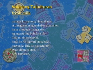 READING AND WRITING POETRY - CONVENTIONAL POETRY | PPT