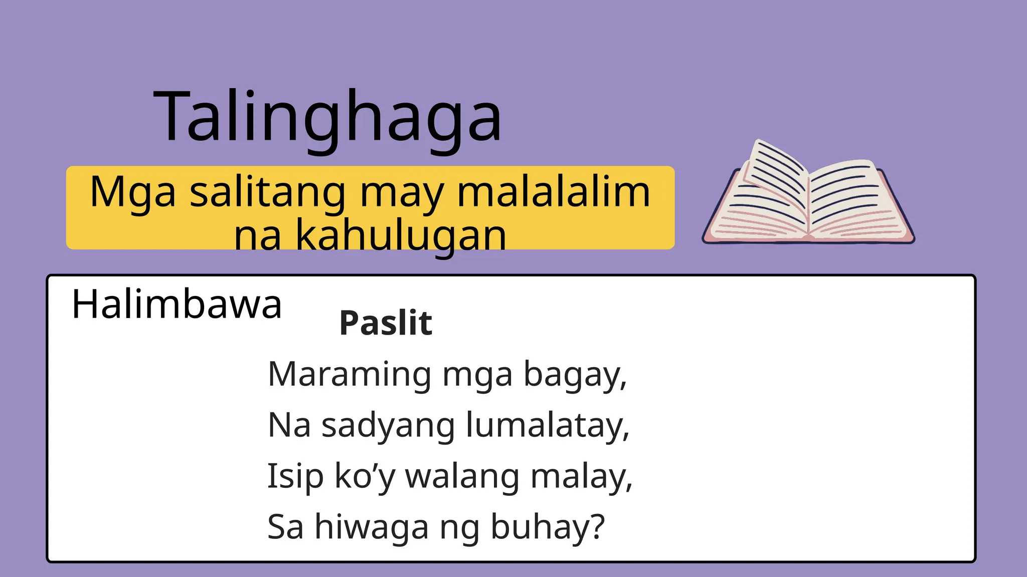 TANAGA ARALIN SA FILIPINO 7.pptx Ang nilalaman ng presentasyon na ito ...