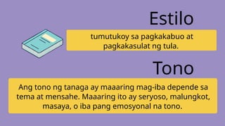 TANAGA ARALIN SA FILIPINO 7.pptx Ang nilalaman ng presentasyon na ito ...