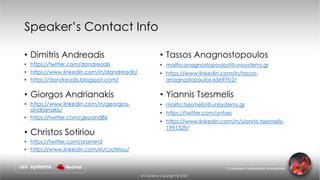 T. Anagnostopoulos, Uni Systems: Container First? Meet Quarkus. An Introduction to webinar | PDF