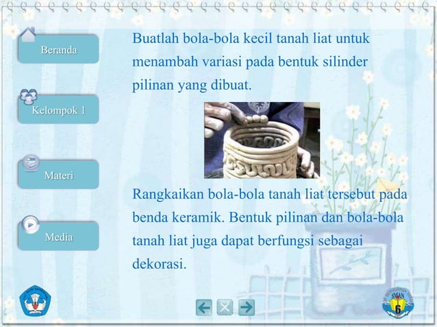 Mengolah tanah liat dengan menggunakan teknik pilin | PPTX