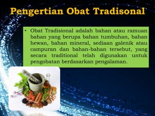 Tanaman obat tradisional pak bambang | PPT