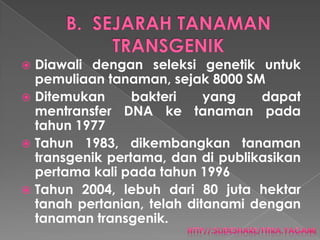 Tanaman Transgenik | PPTX