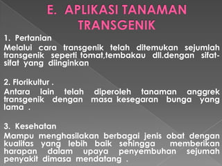 Tanaman Transgenik | PPTX