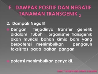 Tanaman Transgenik | PPTX