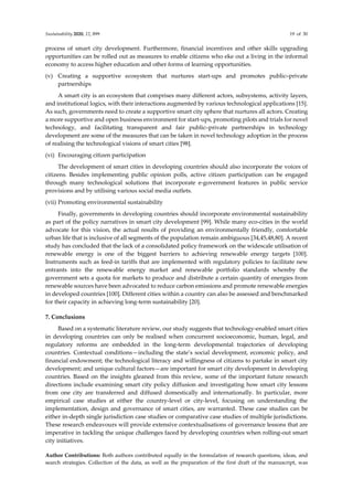 Smart city governance in developing countries a systematic literature ...