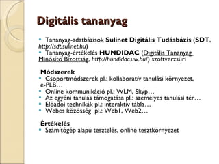 Tananyag tartfejl-digi-tanyag-on-line | PPT