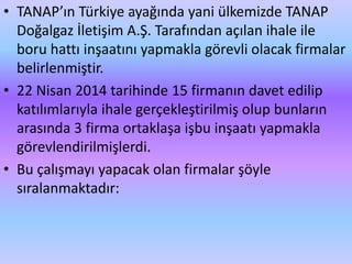 Tanap projesi̇ | PPT