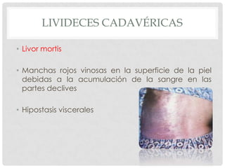fenomenos cadavericos | PPTX