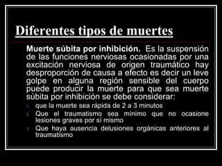 Tanatología Forense Legal para personal. | PPT