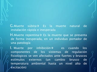 Tanatologia forense (1) | PPTX