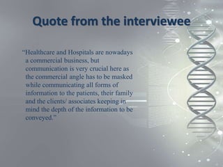 Hospital Information Systems- Tanavi Madappa | PPTX