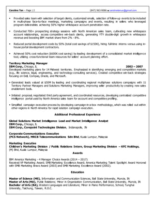 Tan caroline resume v6 | PDF