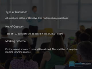 TANCET 2019 Exam Details | PPTX