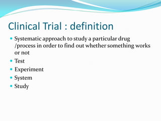 Clinical Trials | PPT