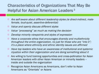 Asian American Values, Cross-Cultural Communication and the Work Place ...