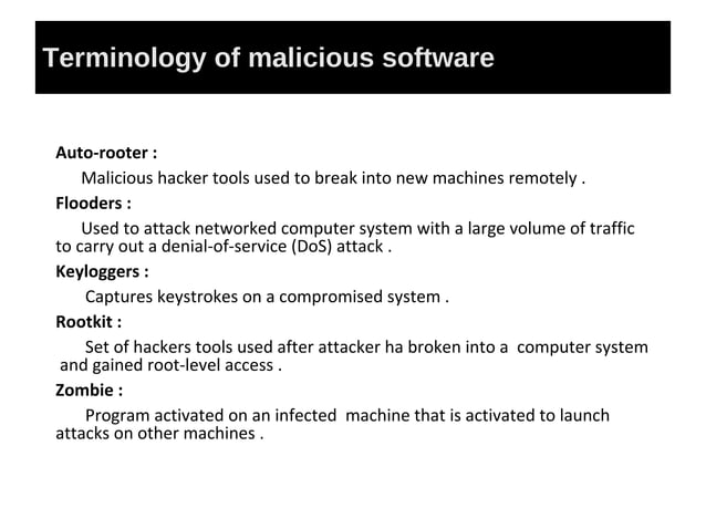 Malicious Software and Virus | PPT