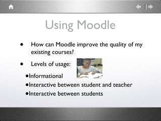 Moodle in the Classroom | PPT | Education