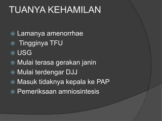 Tanda tanda kehamilan | PPTX
