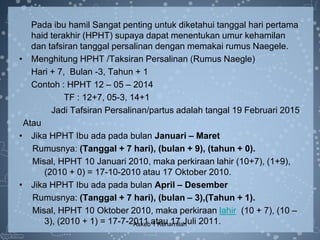 Tanda tanda kehamilan dan pemeriksaan diagnostik kehamilan | PPT