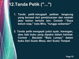 Tanda baca | PPT