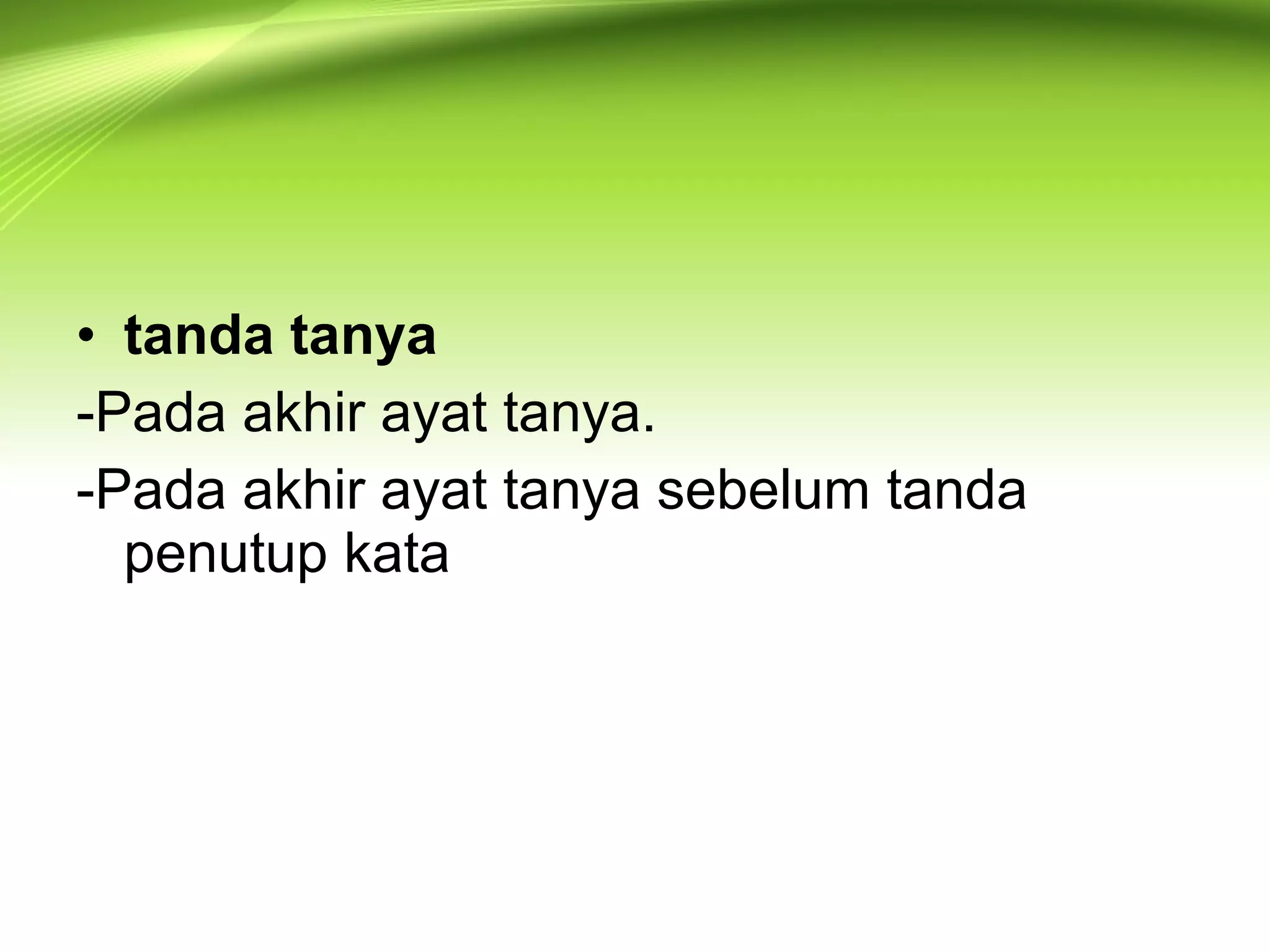 Tanda baca | PPT