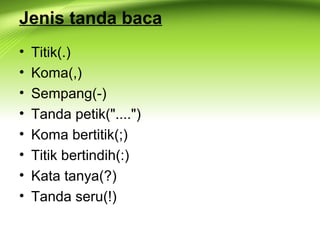 Tanda baca | PPT