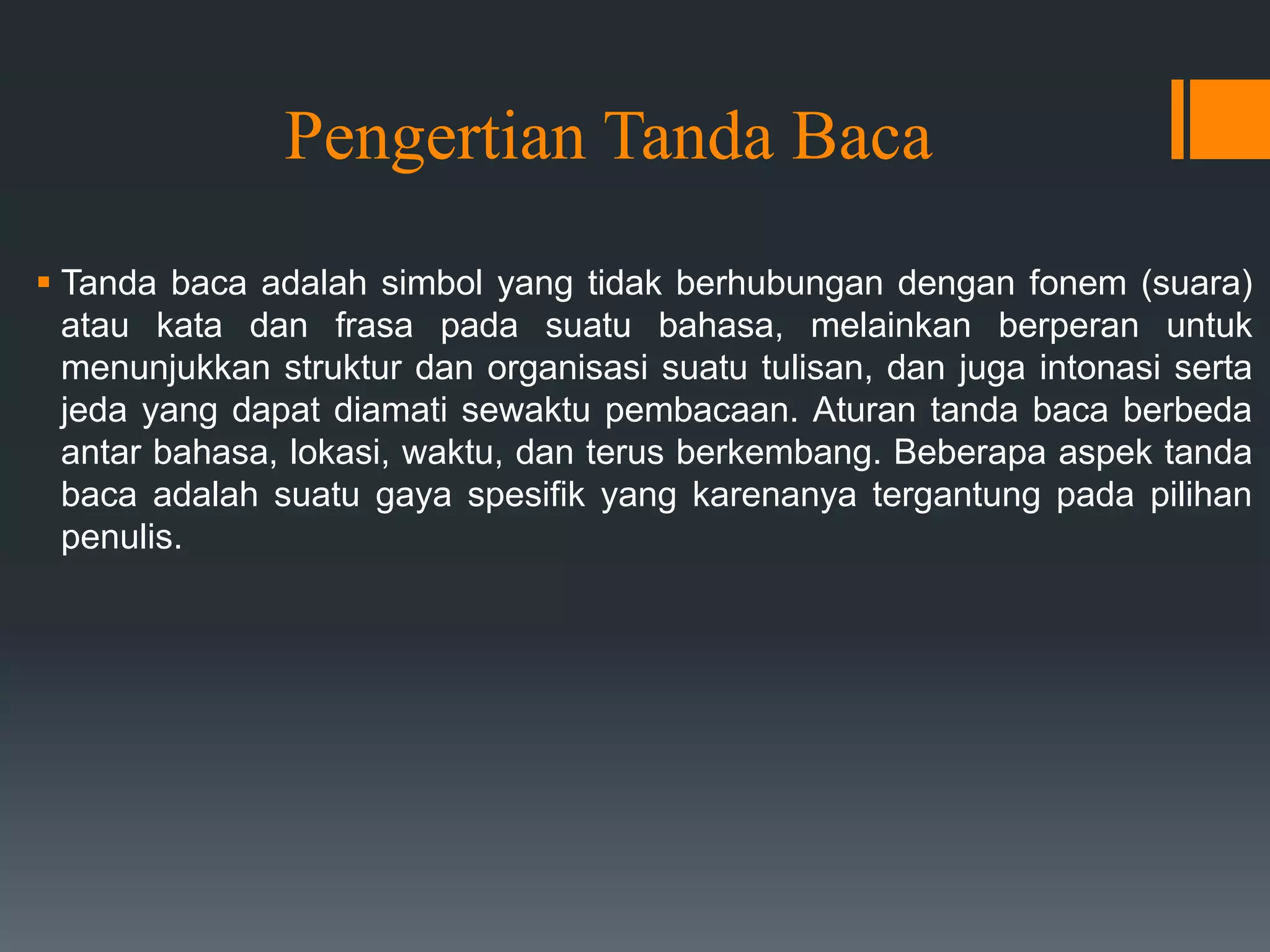 Tanda baca | PPTX