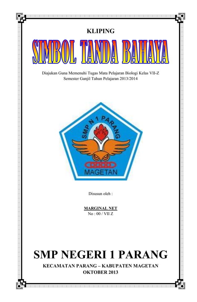 Simbol Tanda Bahaya | DOCX