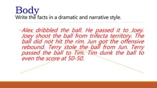 Sports Writing/Sulating Palakasan | PPTX