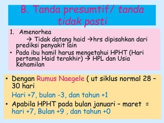 Tanda & gejala kehamilan | PPT