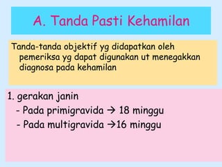 Tanda & gejala kehamilan | PPT