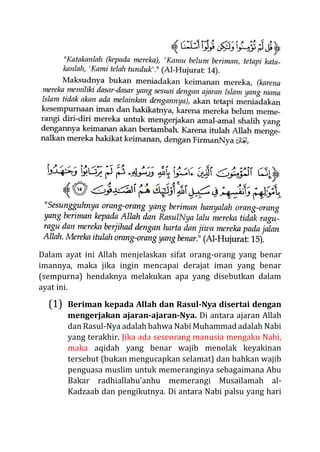 Tanda iman yang benar | PDF