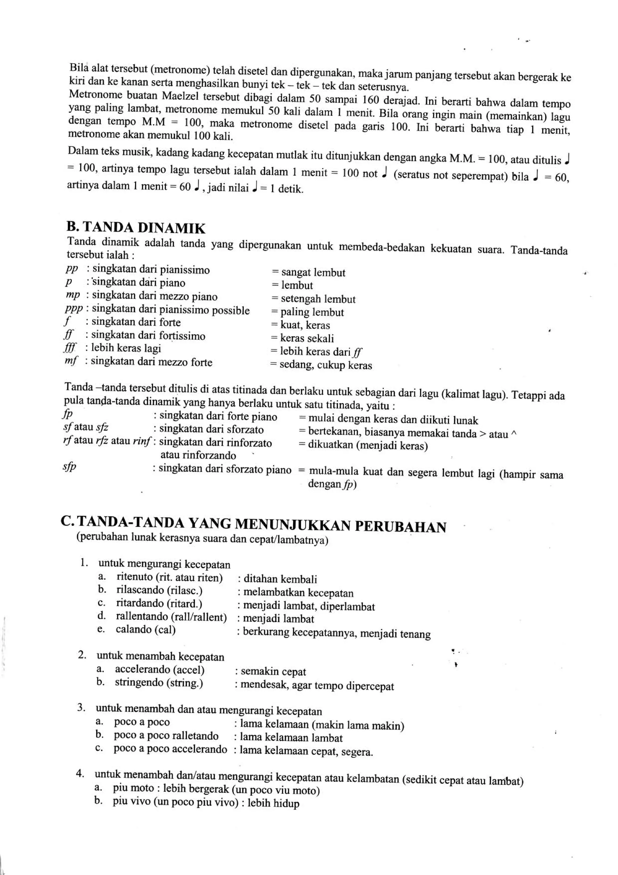 Tanda tanda penting pada musik | PDF