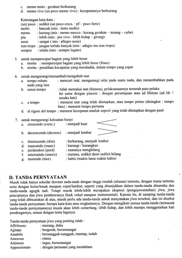 Tanda tanda penting pada musik | PDF