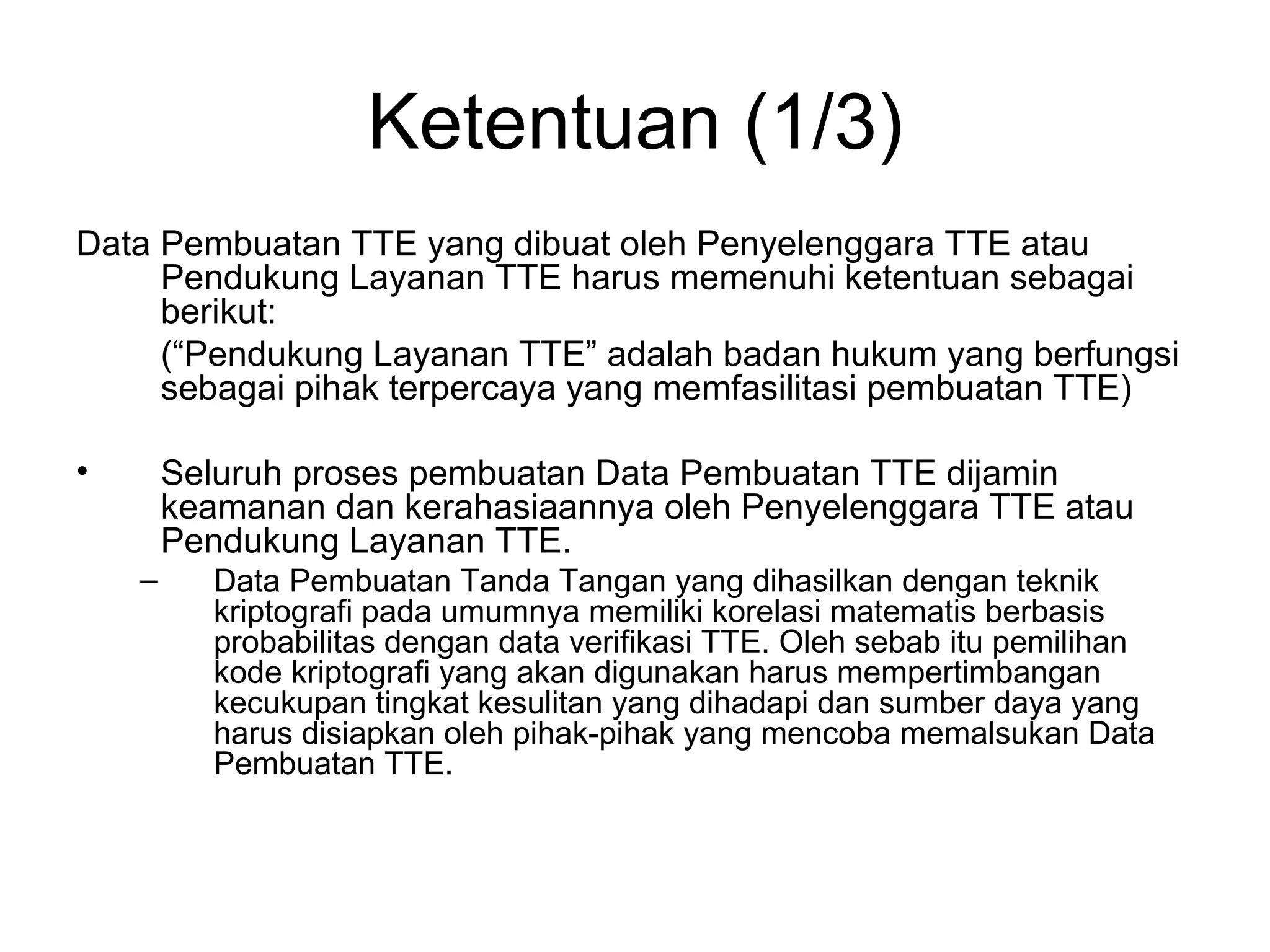 Tanda tangan elektronik | PPT