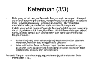 Tanda tangan elektronik | PPT