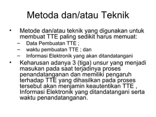 Tanda tangan elektronik | PPT