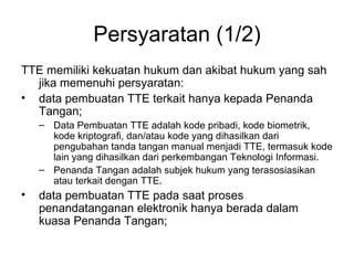 Tanda tangan elektronik | PPT